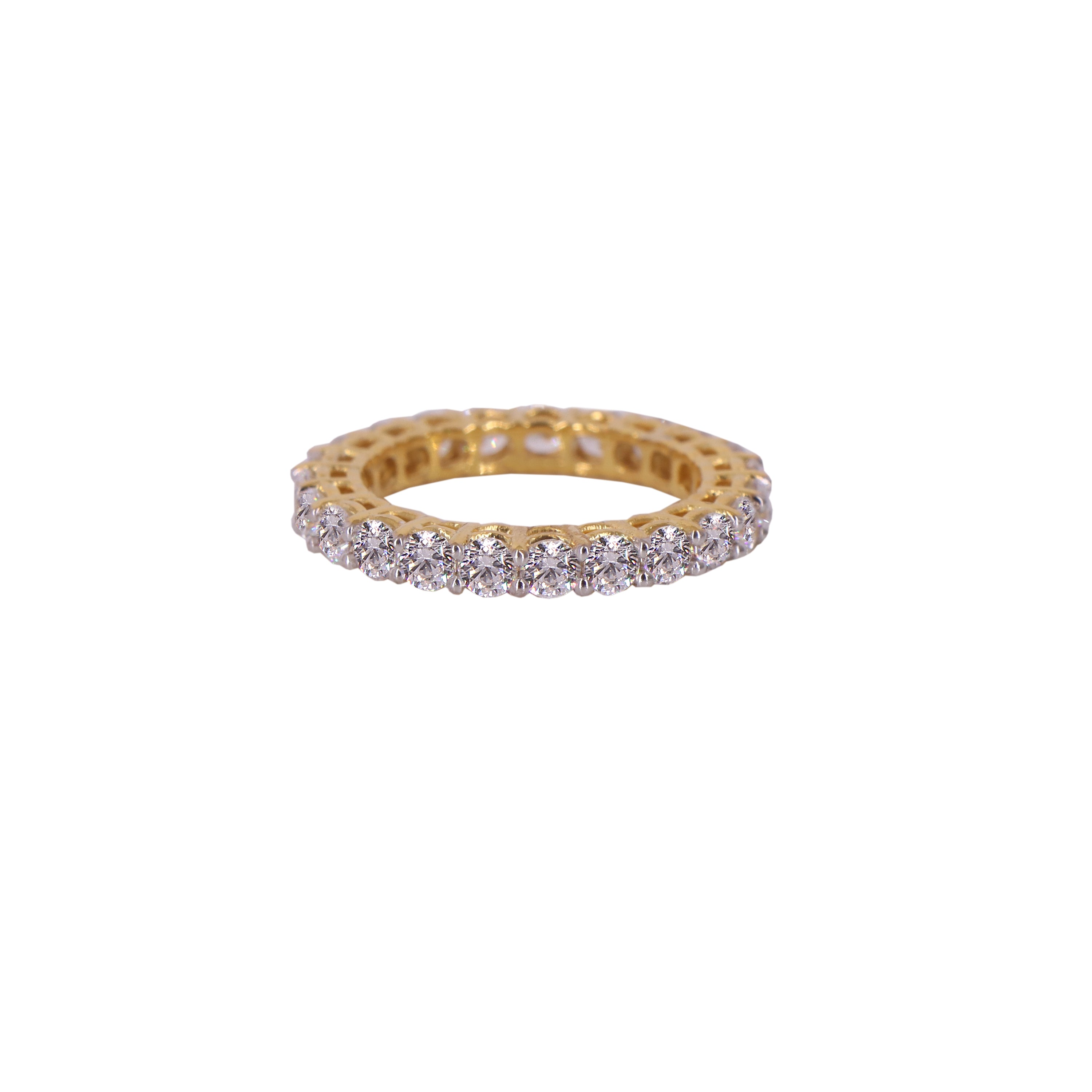 Round Lab-Grown Diamond Eternity Ring – URJA LAB JEWELS
